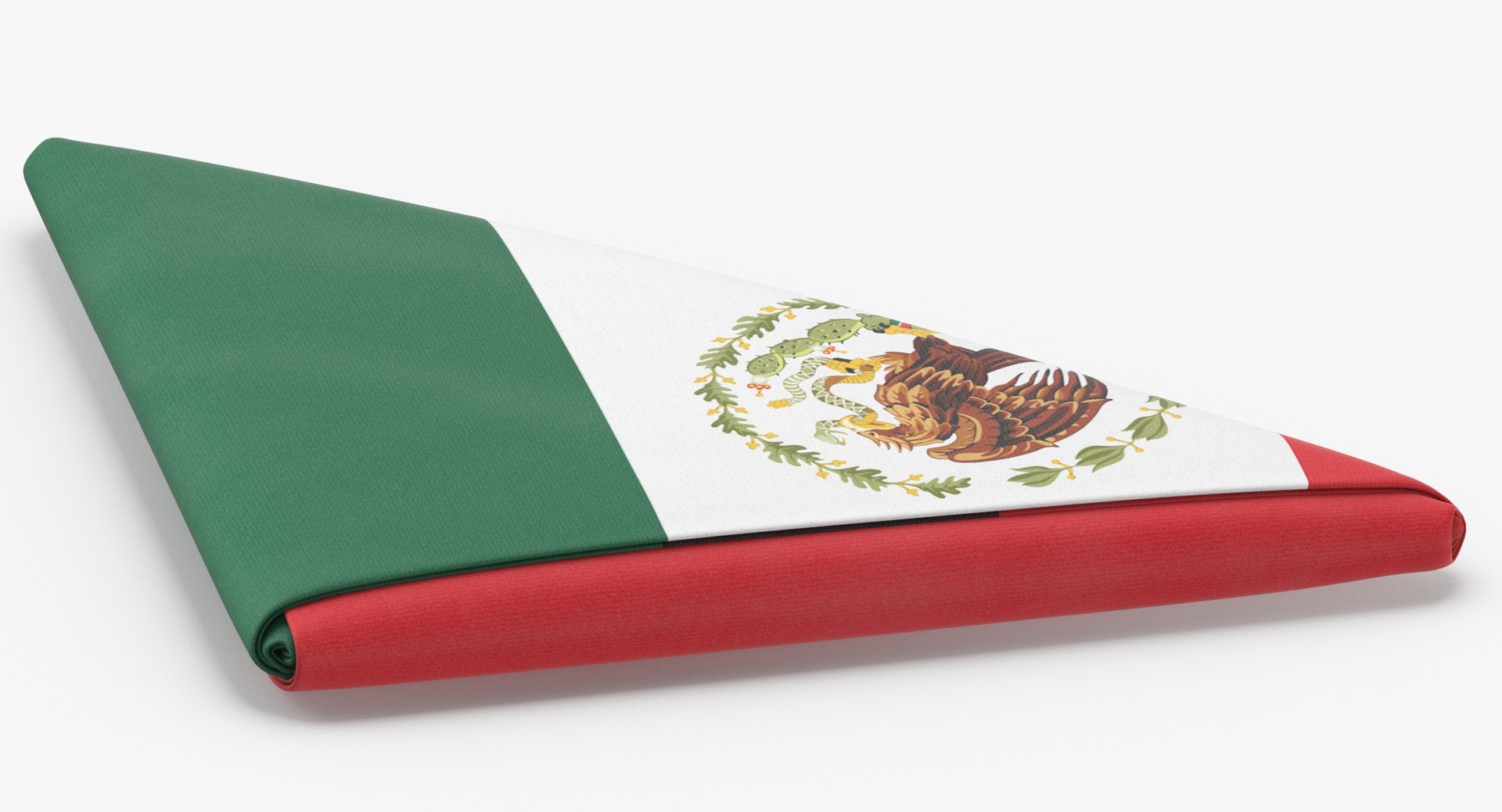 Flag Folded Triangle Mexico 3D Model - TurboSquid 1570334