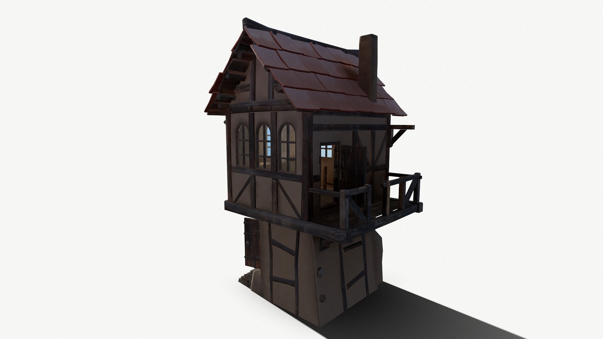Medieval Residential House 3D Model - TurboSquid 1989451