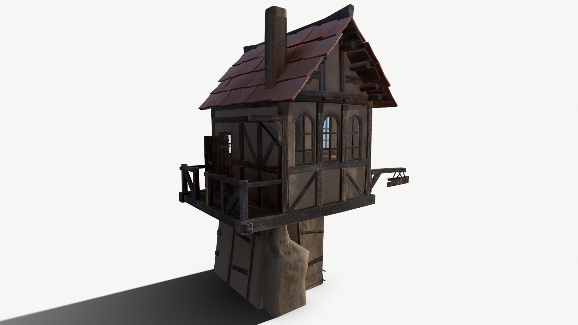 Medieval Residential House 3D Model - TurboSquid 1989451