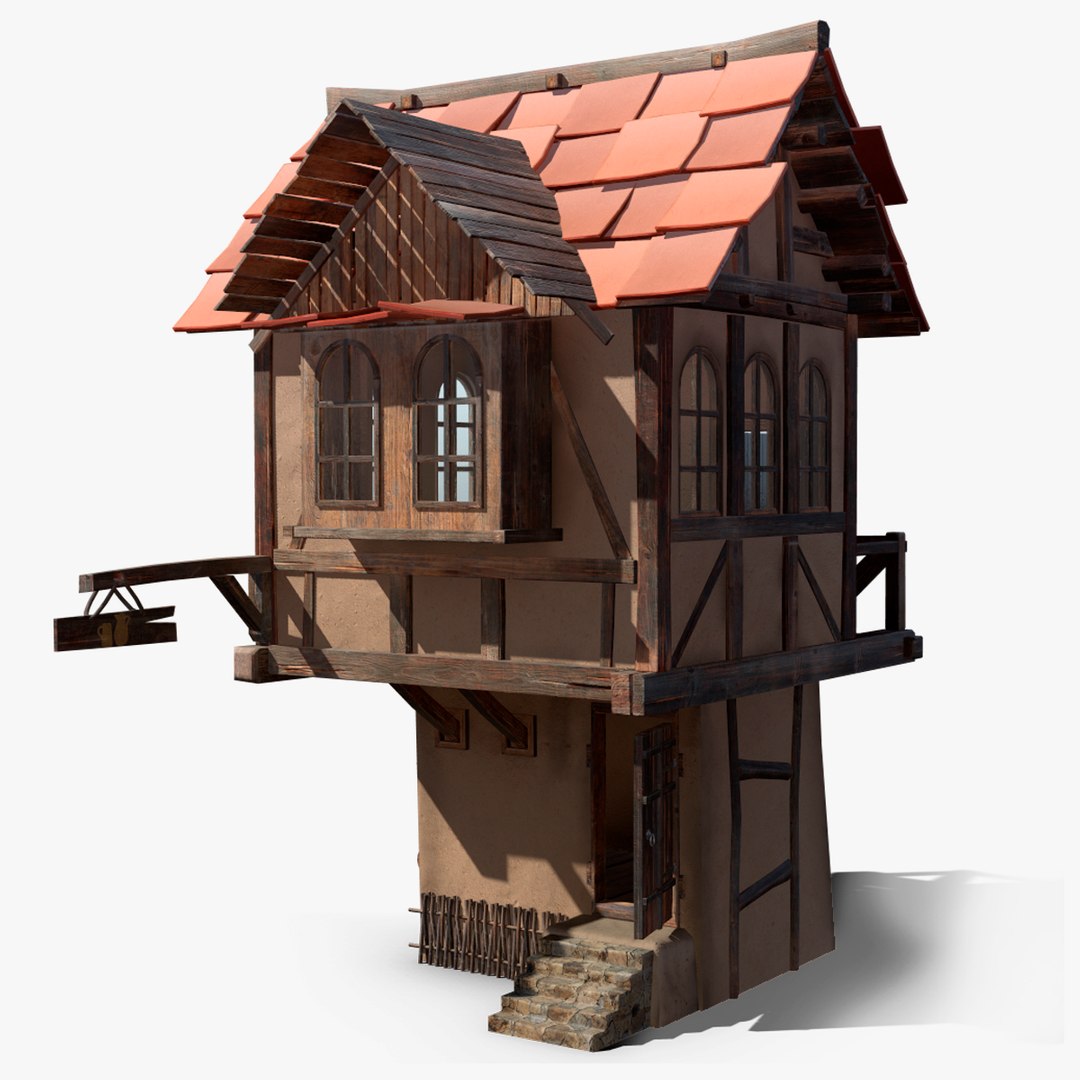 Medieval Residential House 3D Model - TurboSquid 1989451