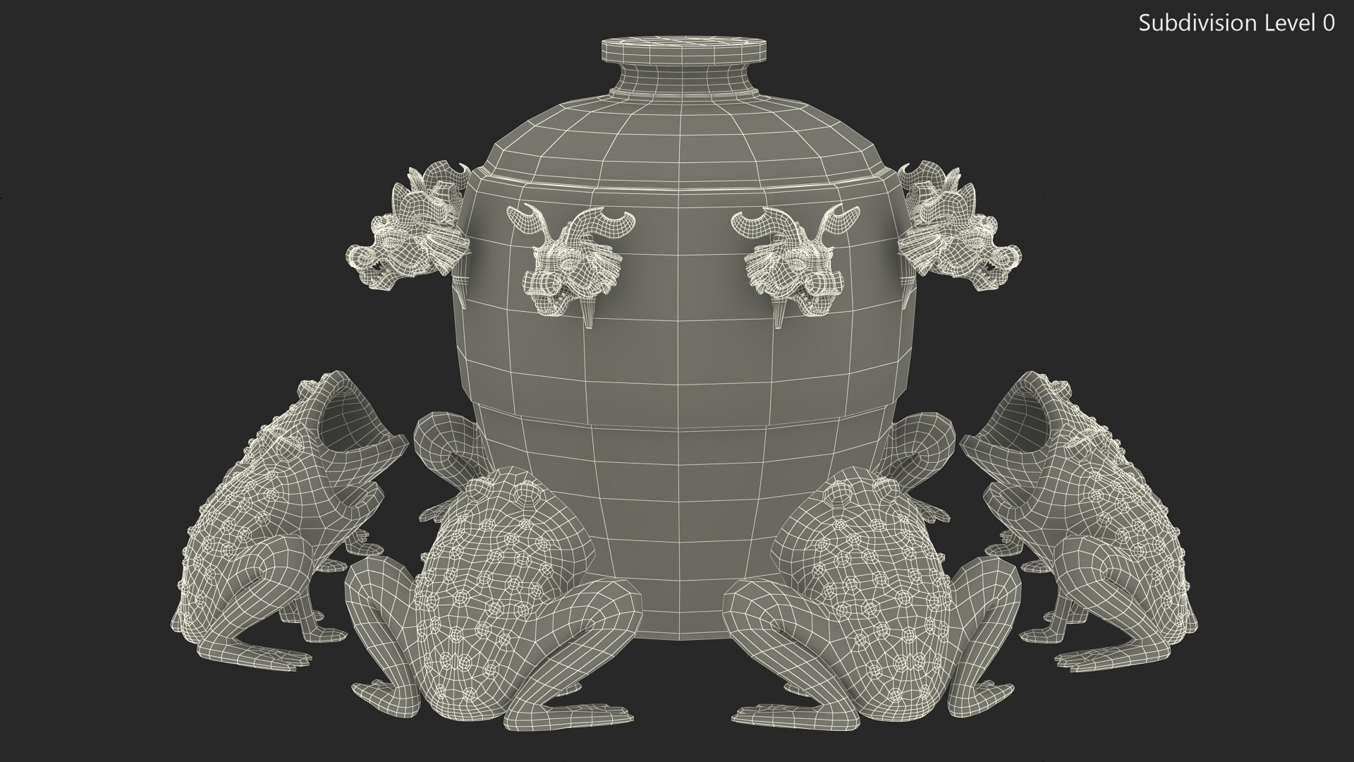 Ancient Chinese Seismograph Bronze 3D - TurboSquid 2417424