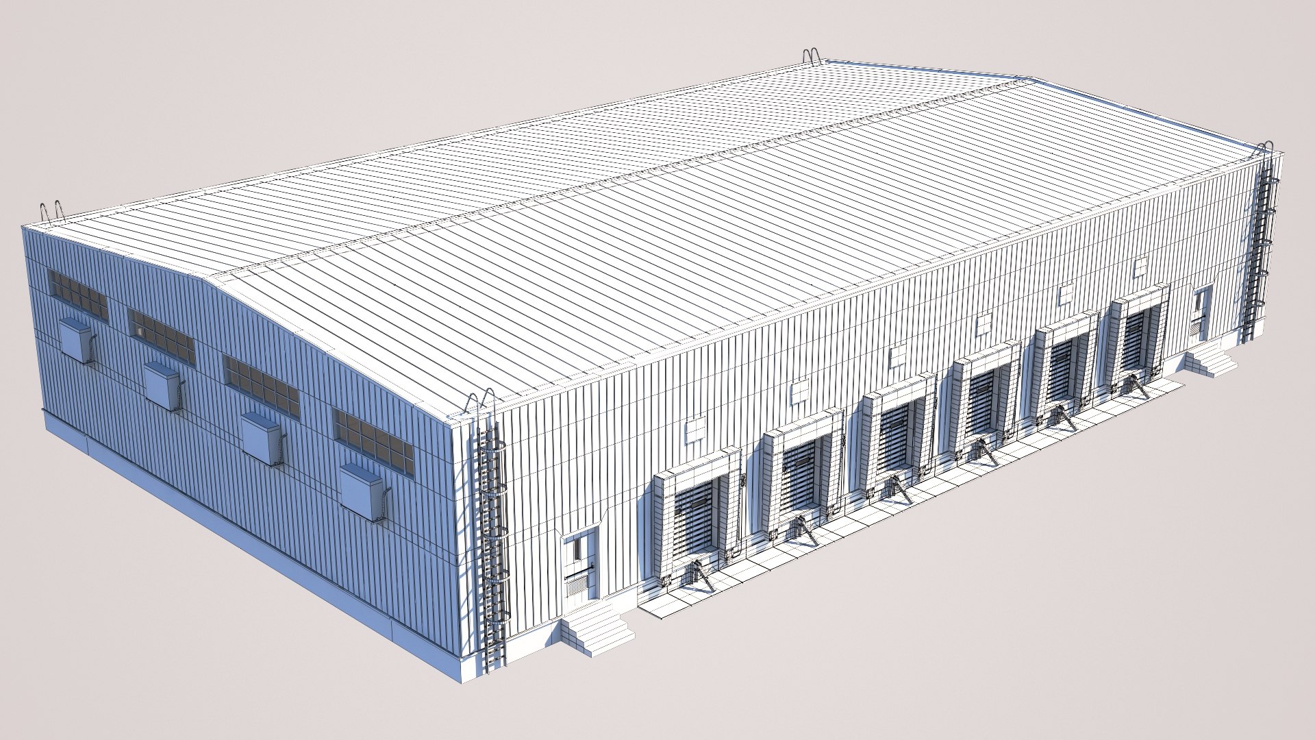Detailed Warehouse With Interior And Exterior 3D Model - TurboSquid 2117291