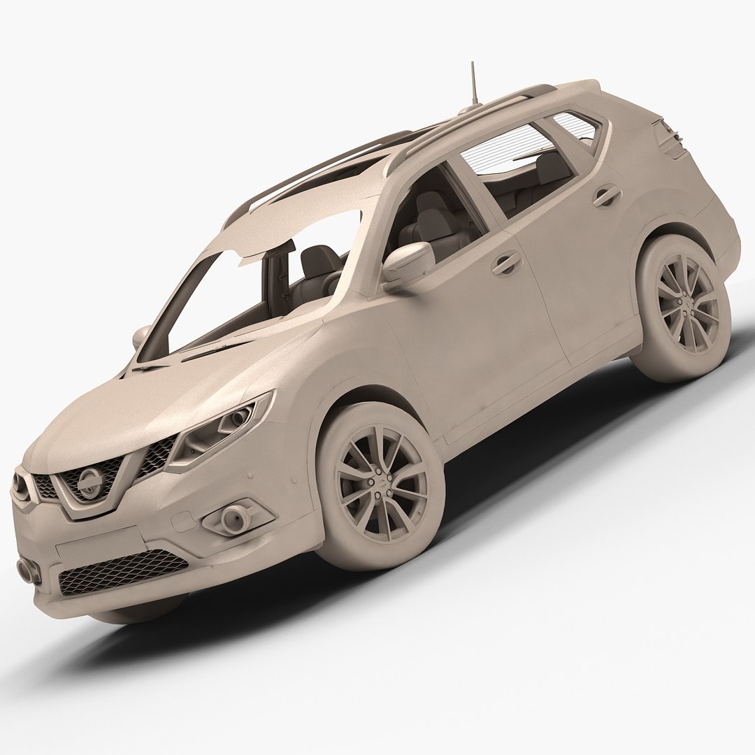 2014 nissan x-trail 3d model