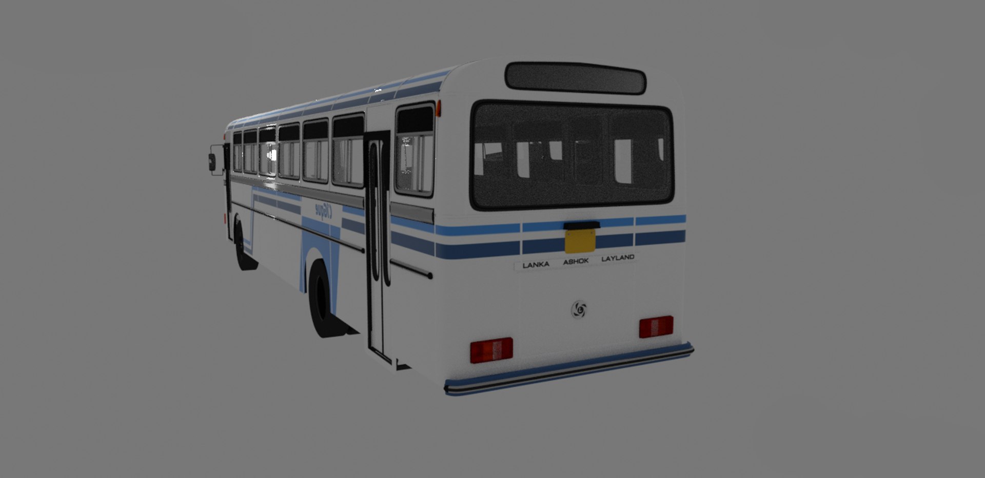 Lanka Ashok Layland Bus 3D Model - TurboSquid 1592484