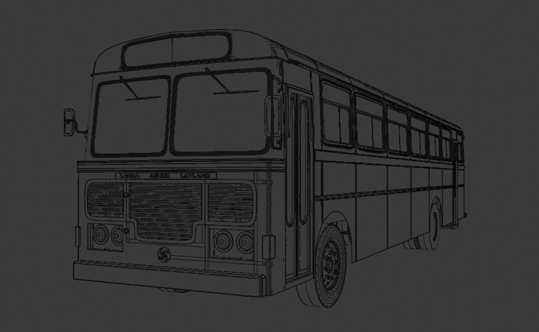 Lanka Ashok Layland Bus 3D Model - TurboSquid 1592484