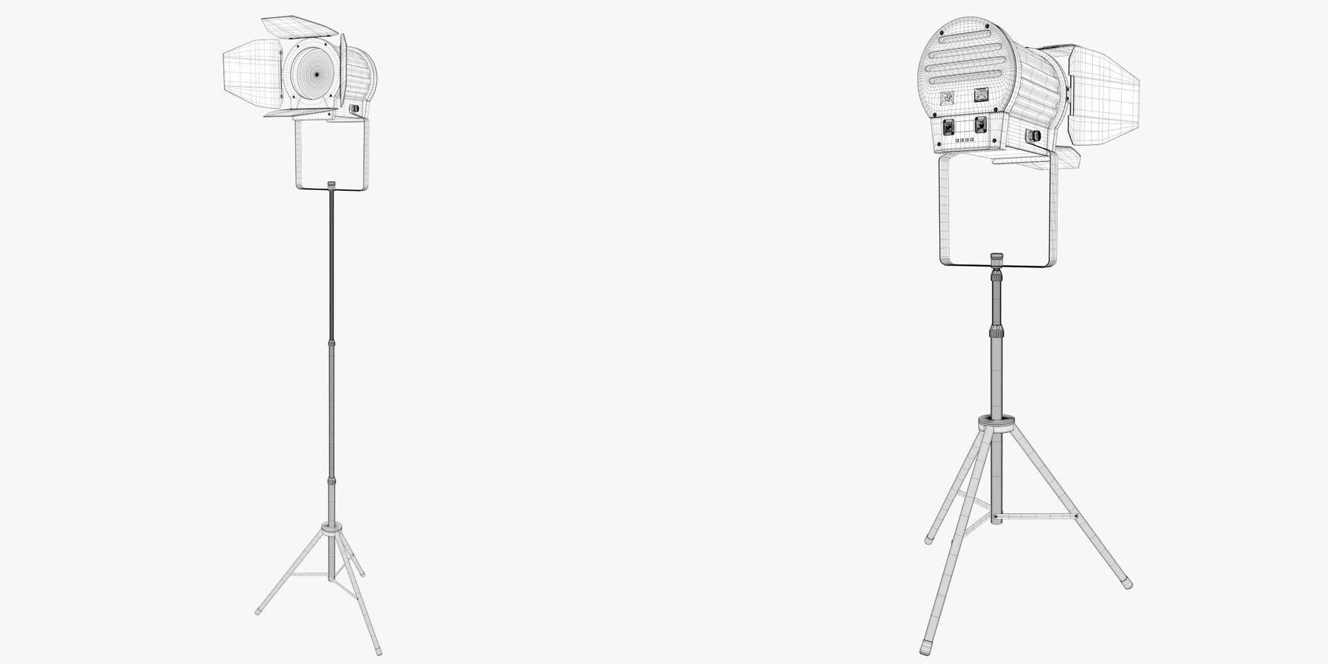 DMX Stage Light On Tripod 1 3D Model - TurboSquid 1899472