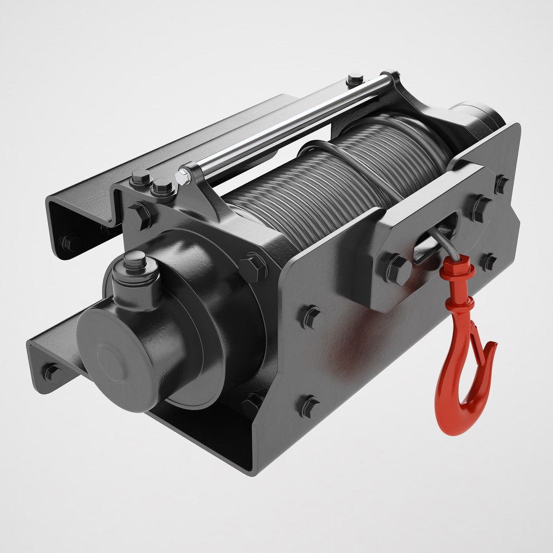 All Terrain Vehicle Winch 01 3D Model - TurboSquid 2393222