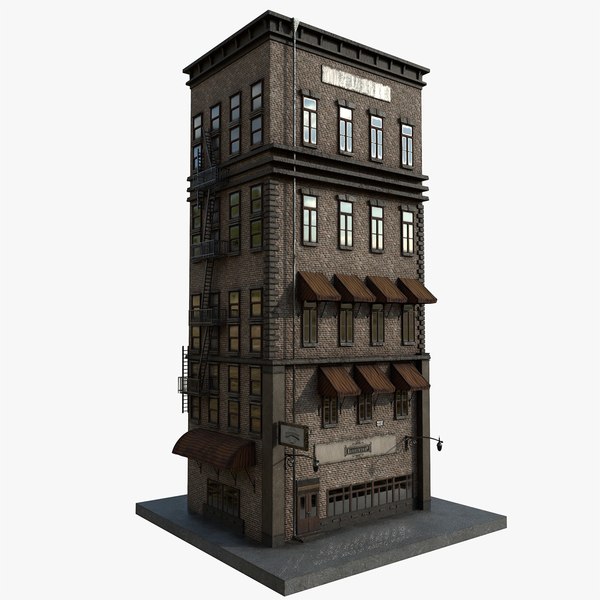 Old New york buildings 1930 3 Hotel 3D - TurboSquid 2036864