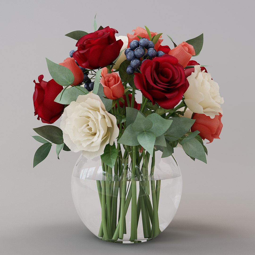 Flowers bouquet 3D model | 1147856 | TurboSquid