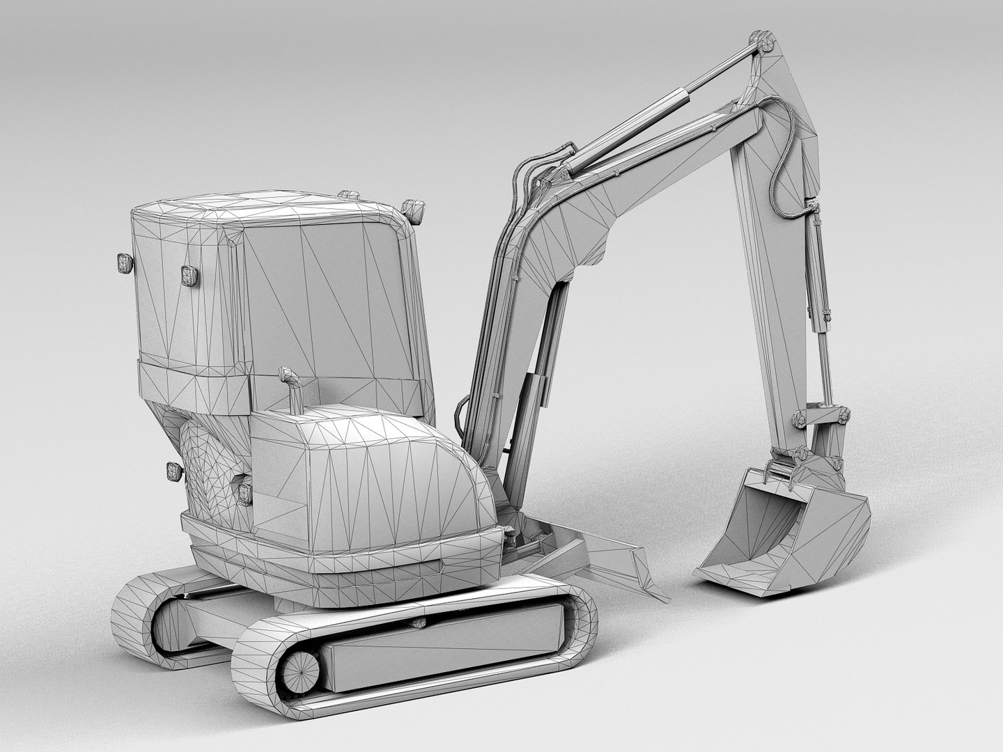 3D Mini Excavator Model - TurboSquid 1472828