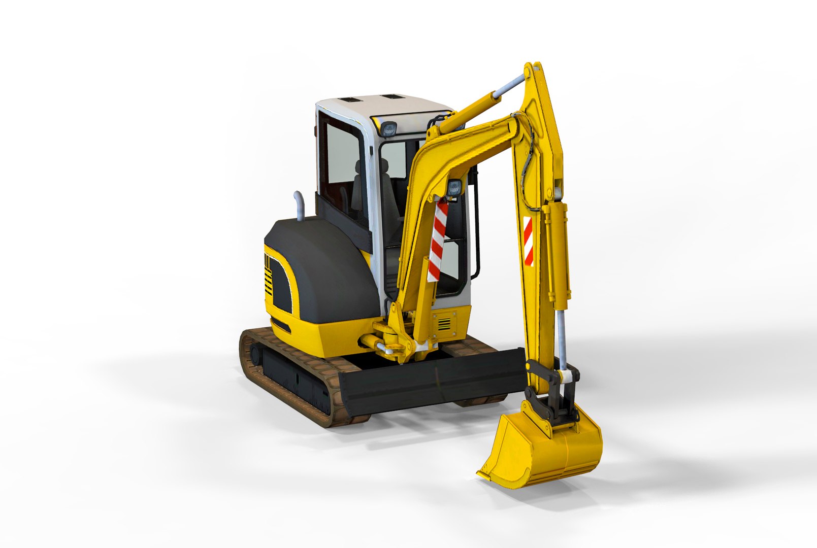 3D Mini Excavator Model - TurboSquid 1472828