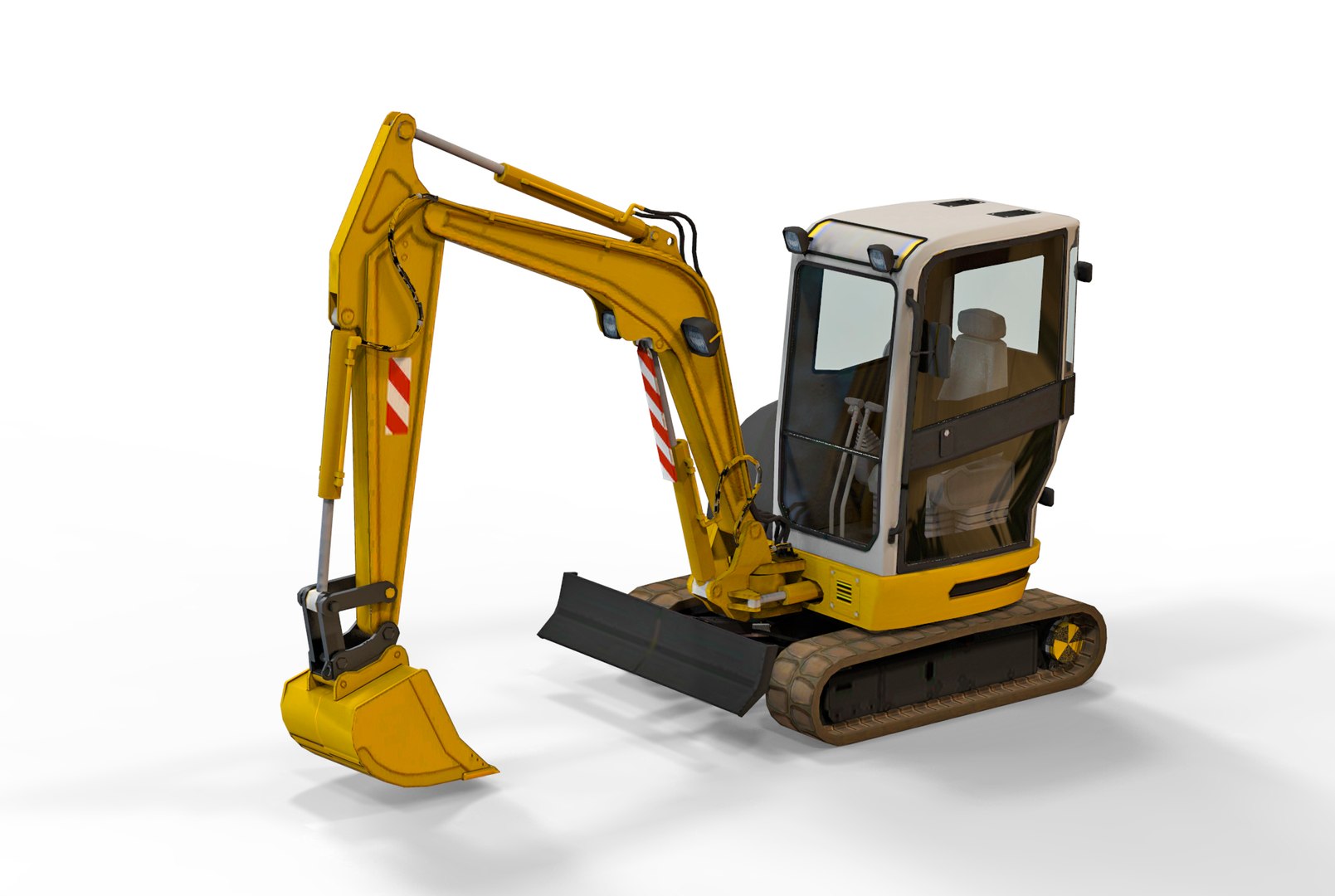 3D Mini Excavator Model - TurboSquid 1472828