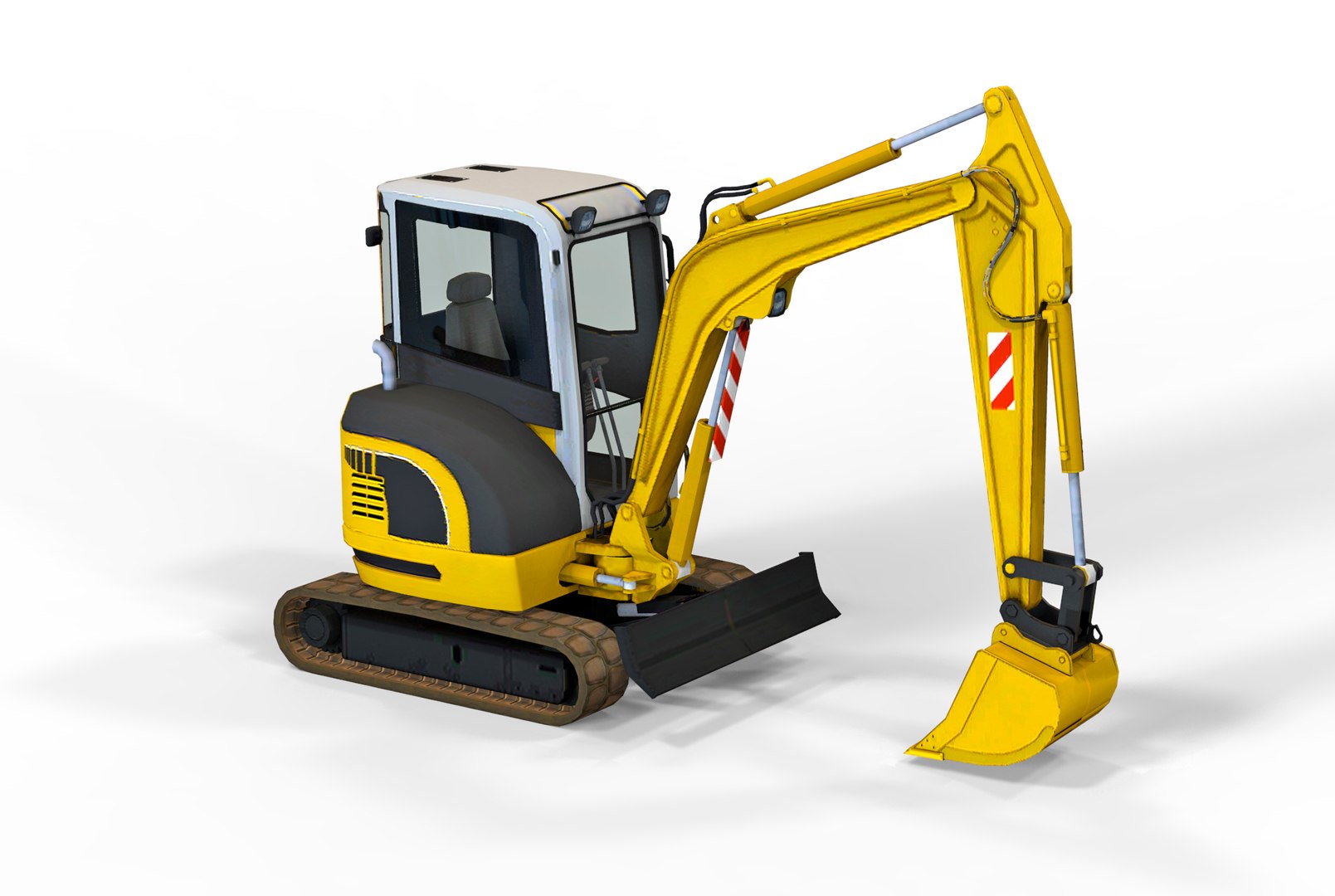 3D Mini Excavator Model - TurboSquid 1472828