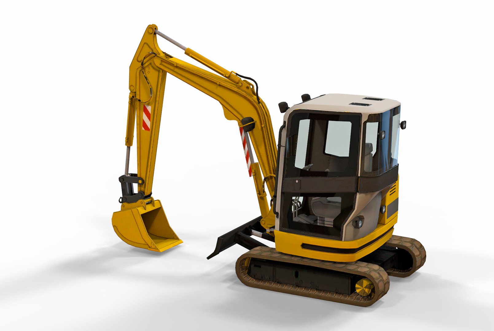 3D Mini Excavator Model - TurboSquid 1472828