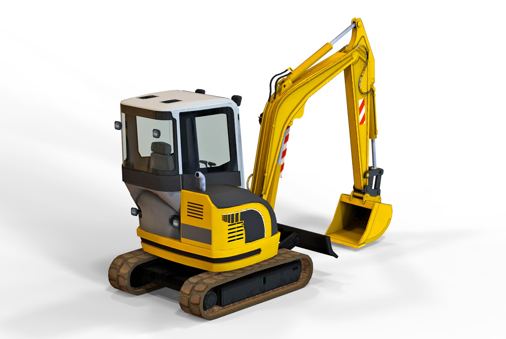3D Mini Excavator Model - TurboSquid 1472828