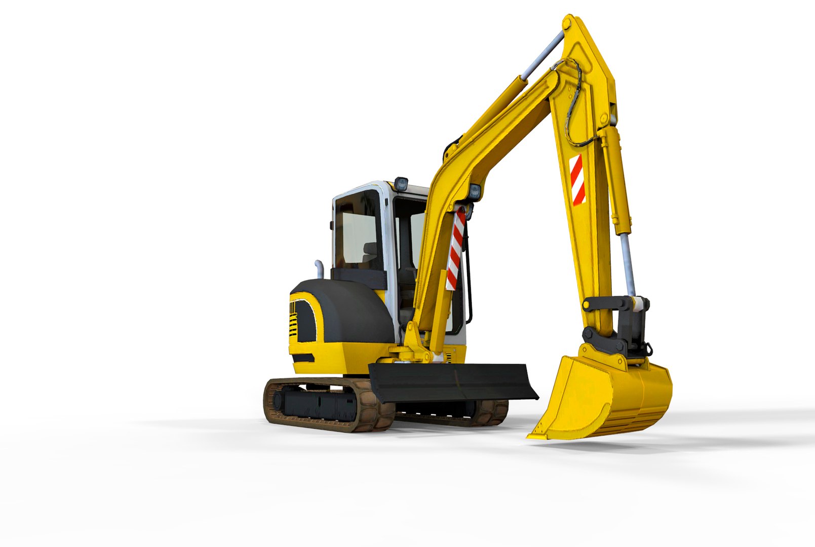 3D Mini Excavator Model - TurboSquid 1472828