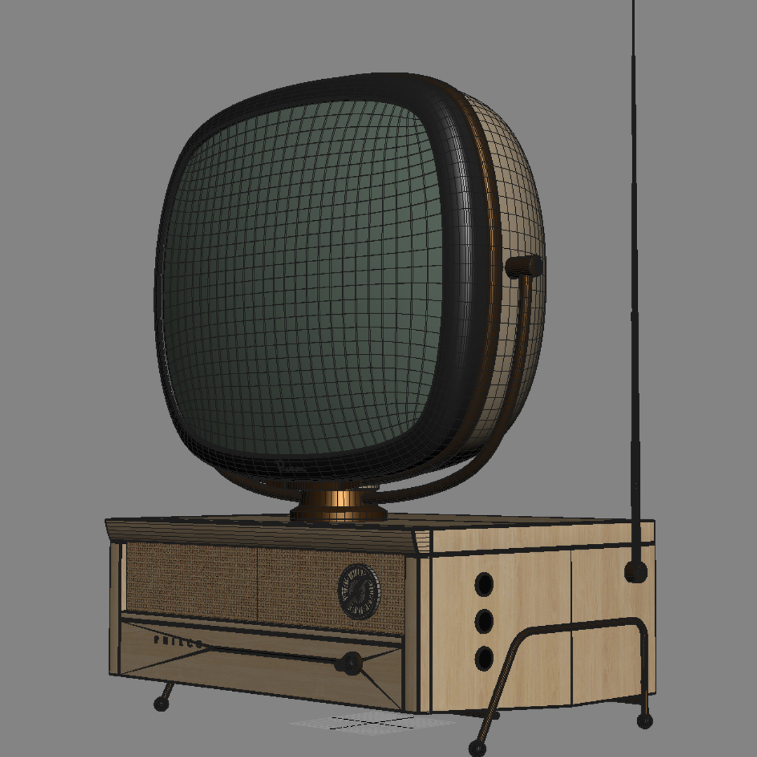 modelo 3d TV retro Philco Predicta - TurboSquid 733597