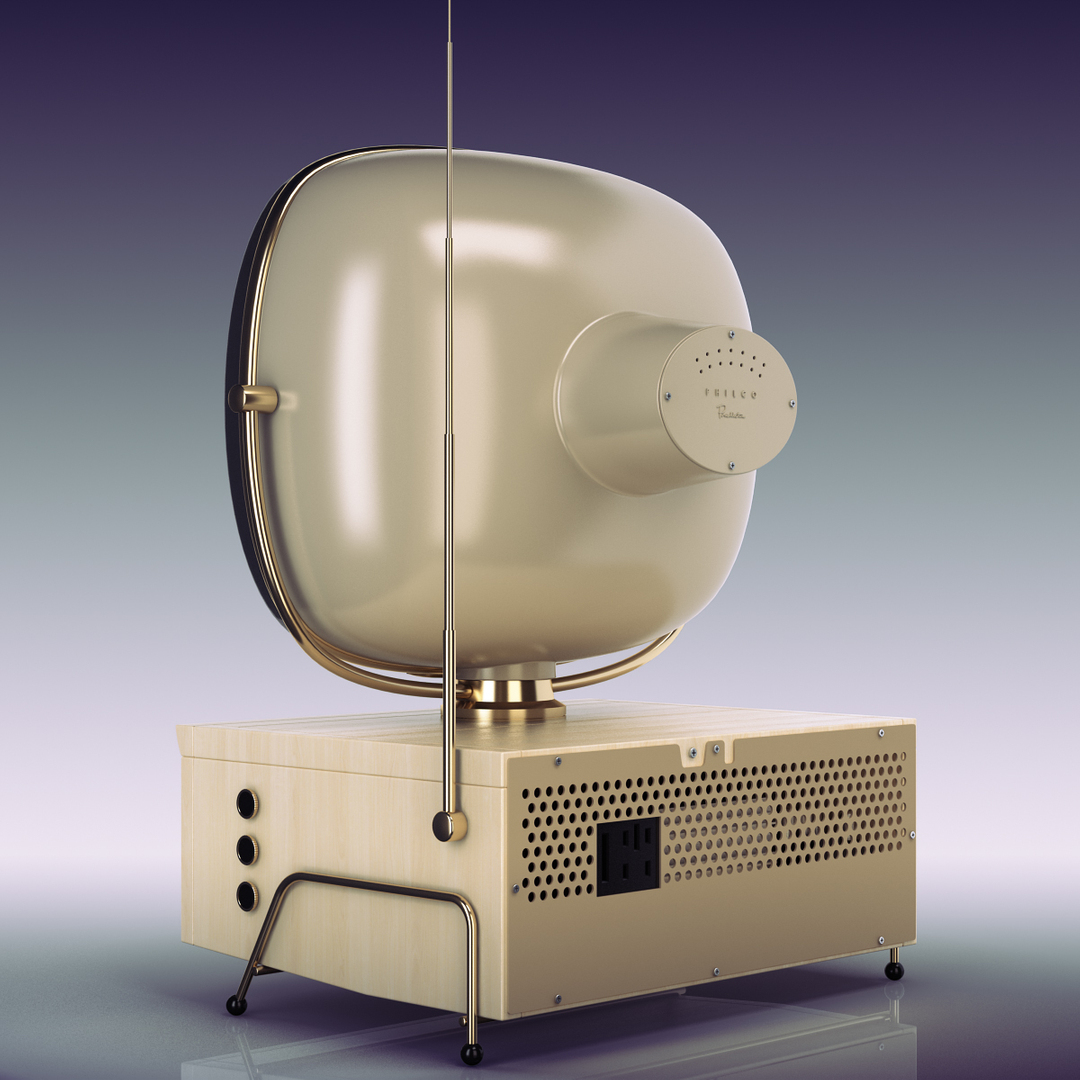 modelo 3d TV retro Philco Predicta - TurboSquid 733597