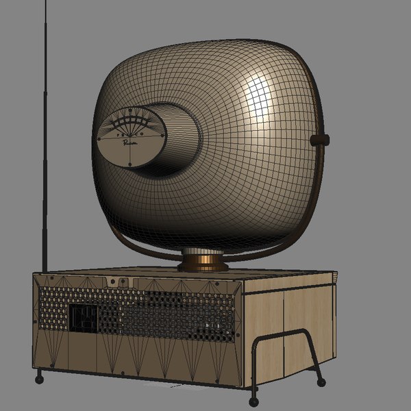 modelo 3d TV retro Philco Predicta - TurboSquid 733597