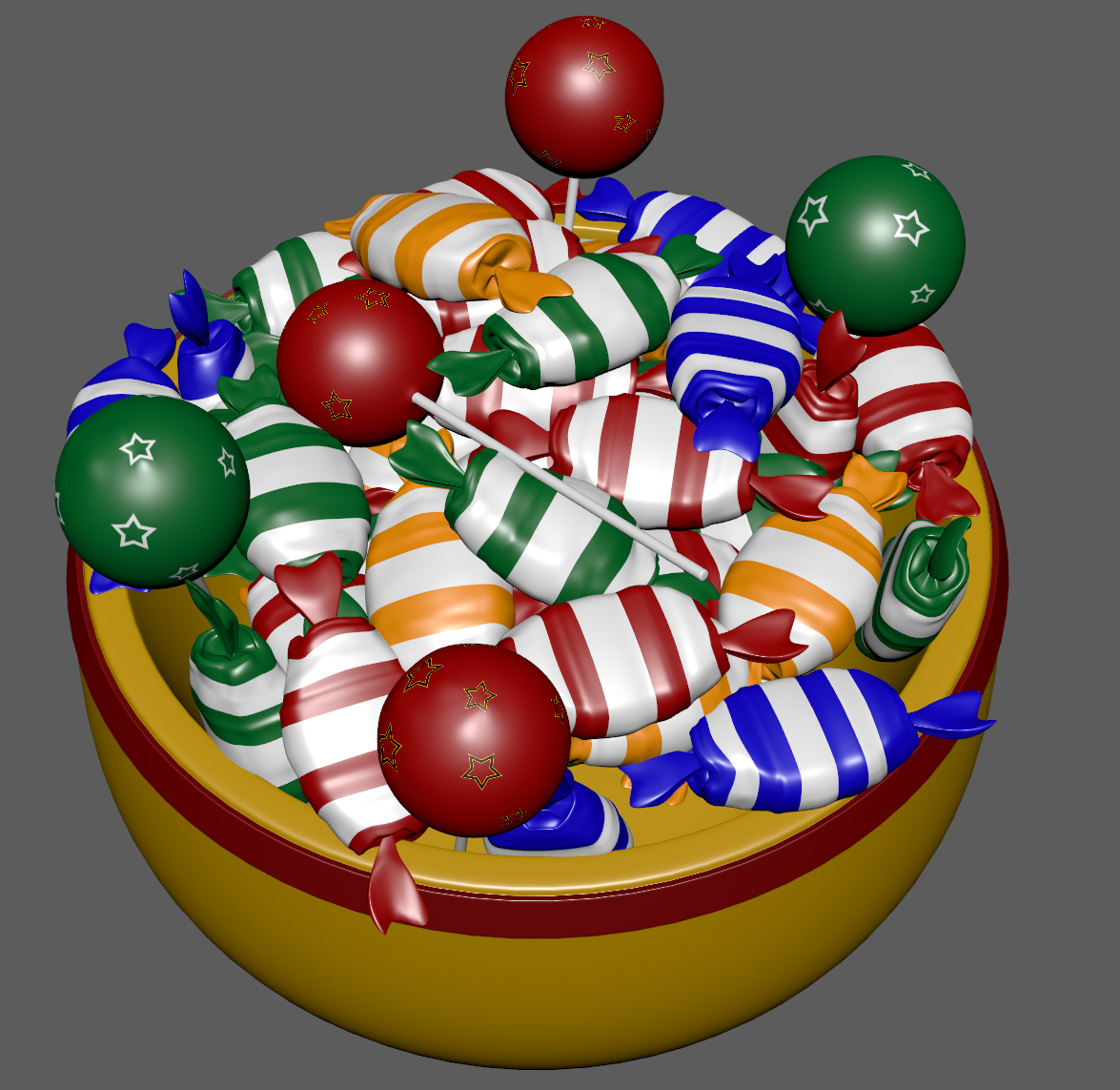 Free candy bowl 3D model - TurboSquid 1243511