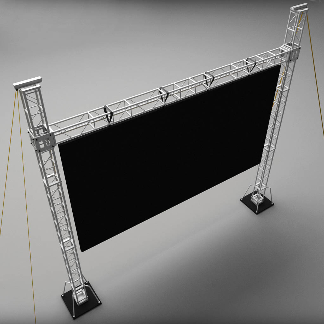 max telebim scaffolding led screen