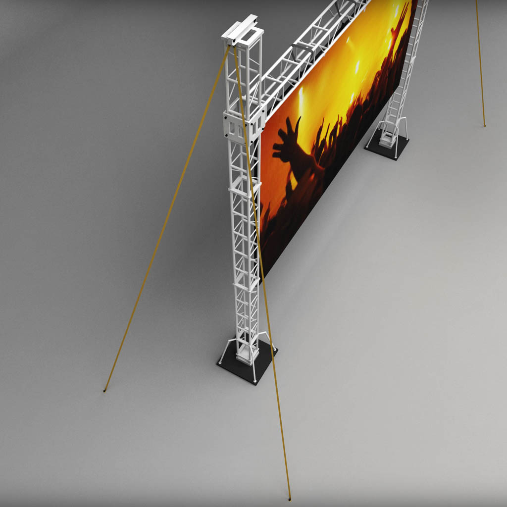 max telebim scaffolding led screen