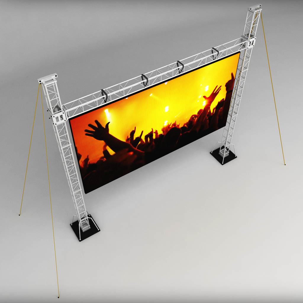 max telebim scaffolding led screen