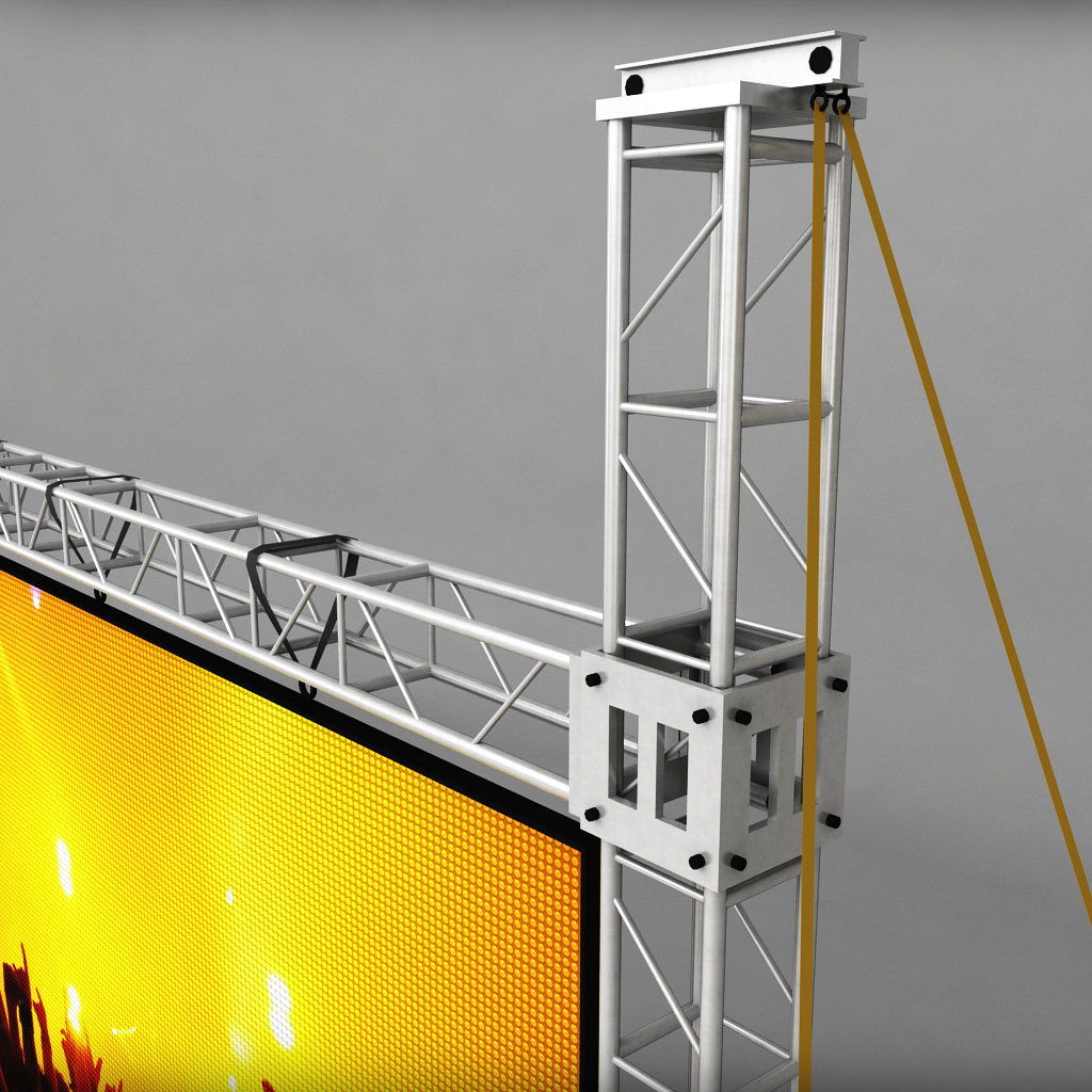 max telebim scaffolding led screen