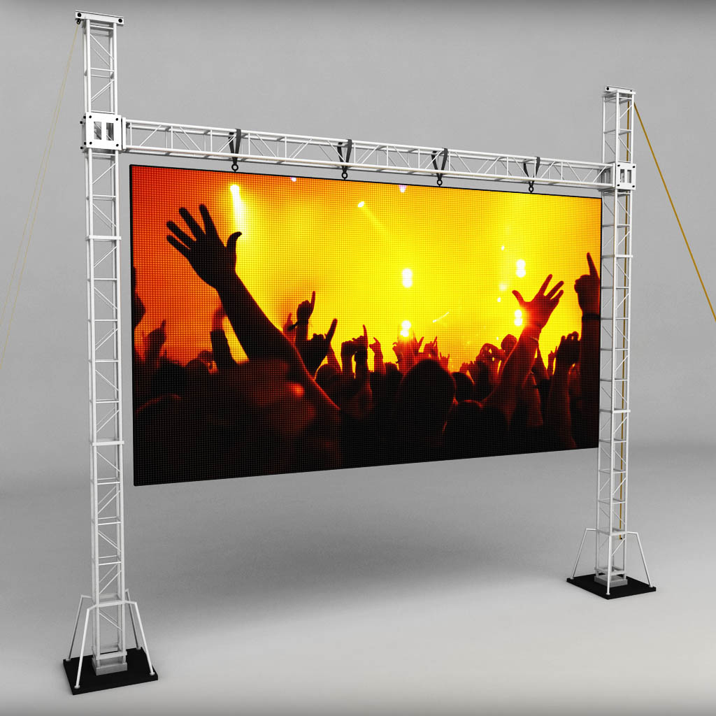 max telebim scaffolding led screen