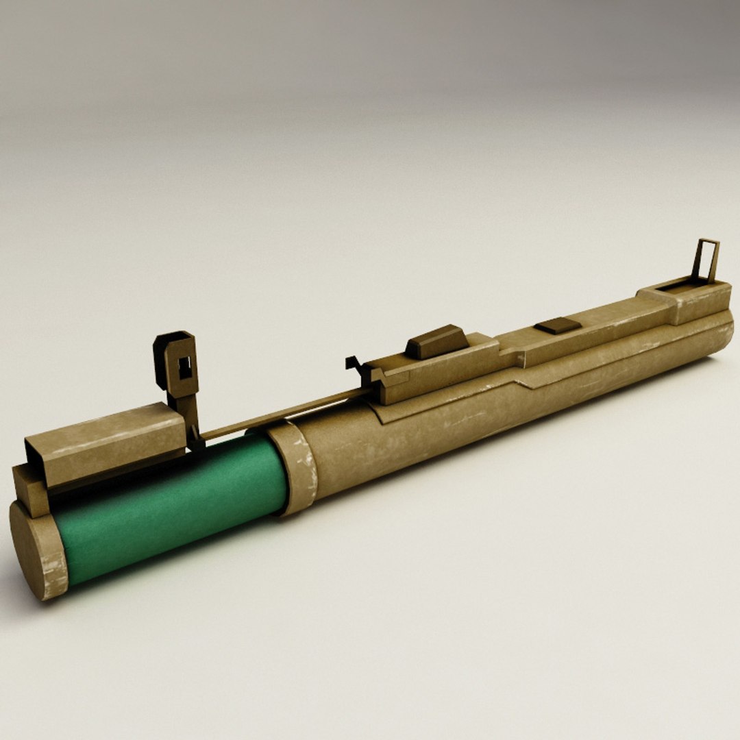 M72 Rocket Launcher 3d Model