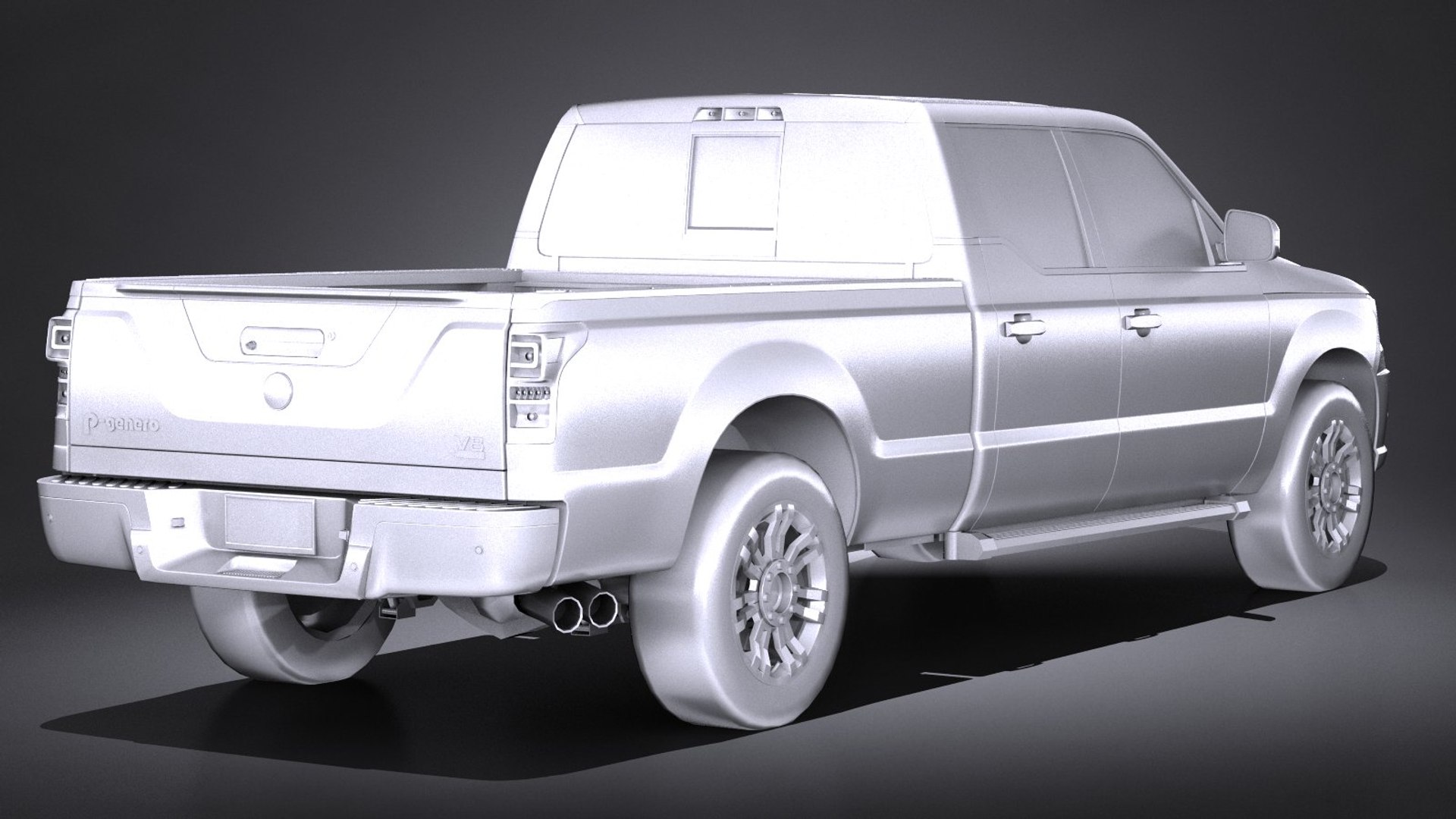 Generic pickup 2015 3D model - TurboSquid 1382918