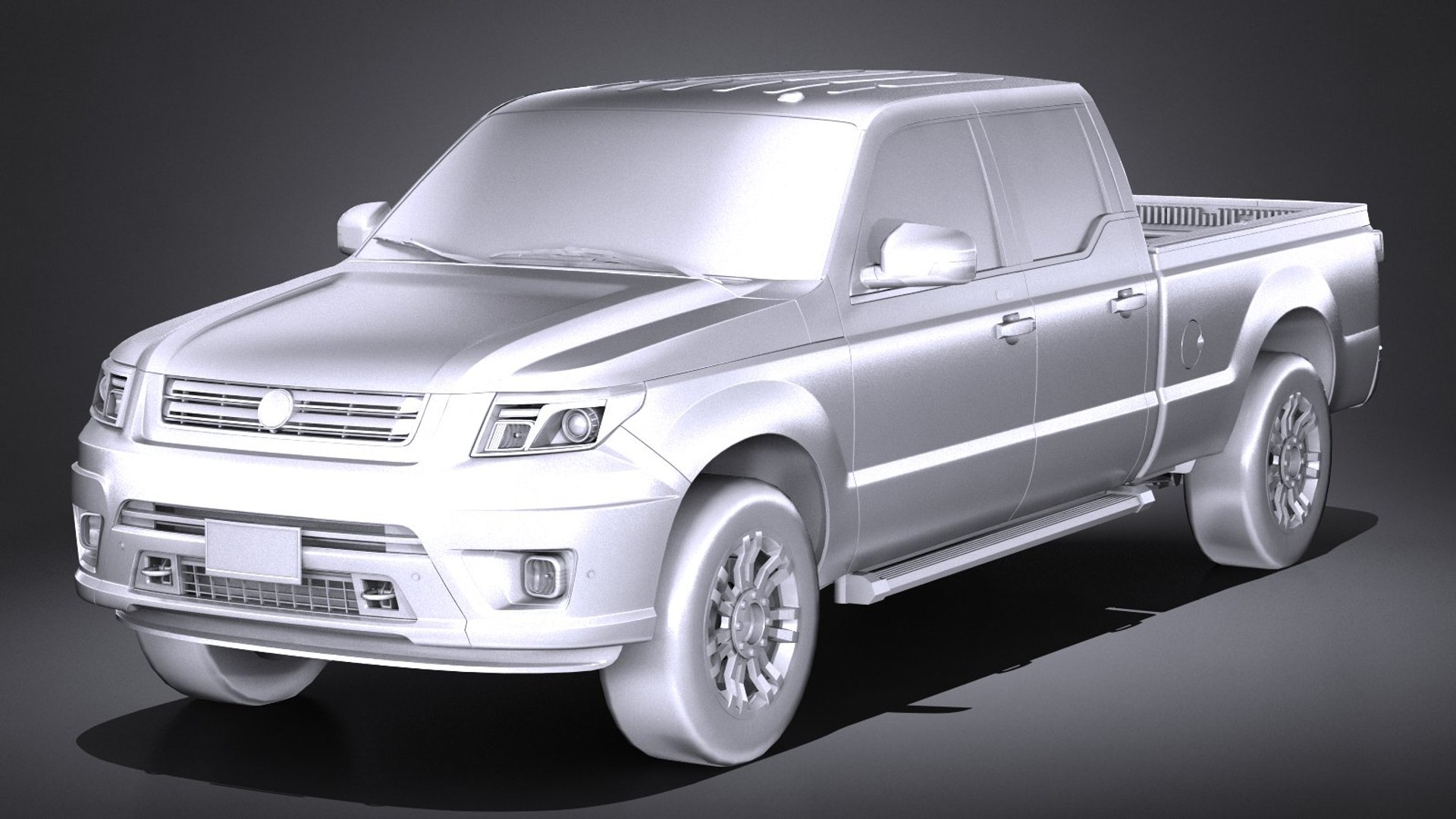 Generic pickup 2015 3D model - TurboSquid 1382918