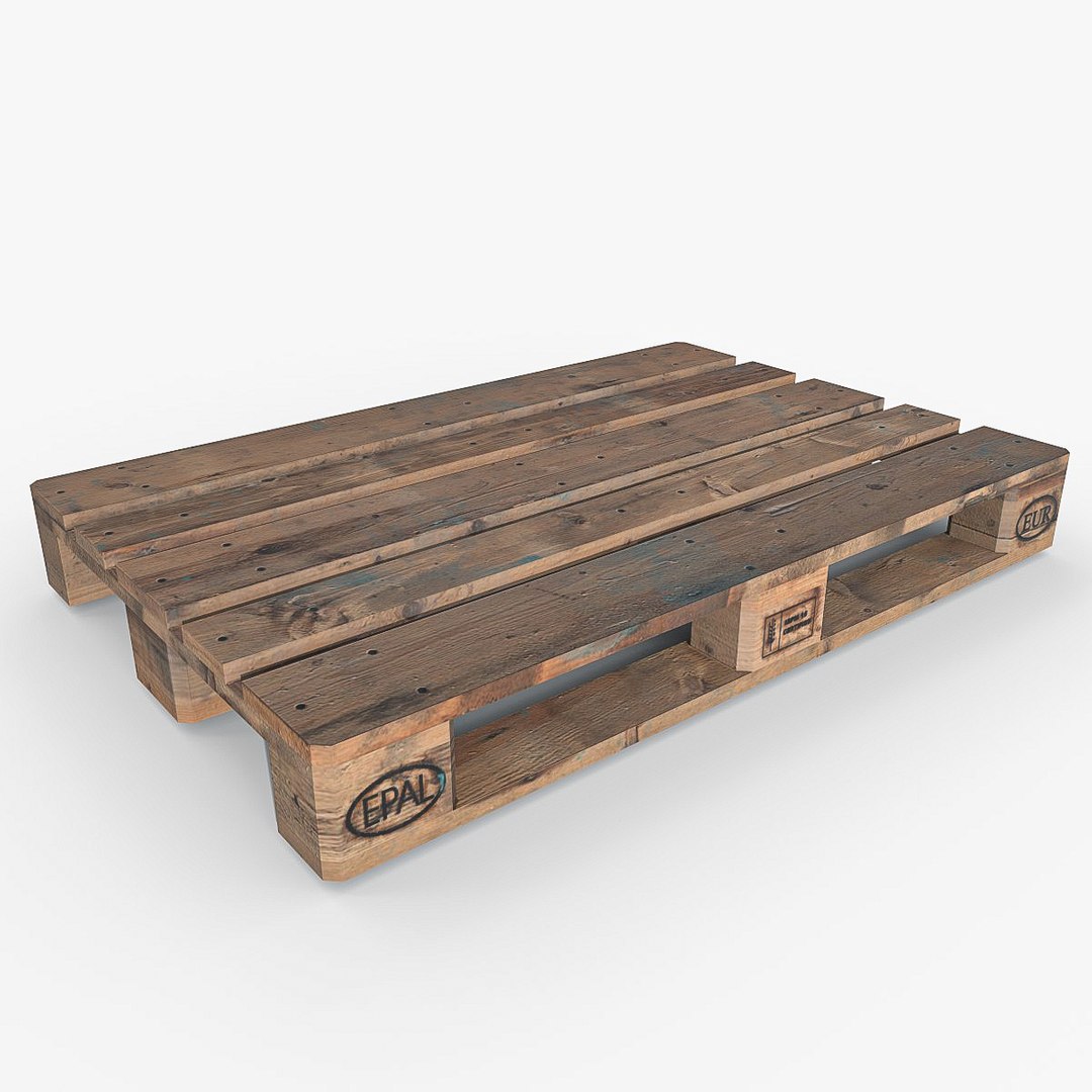 Industrial Wooden Pallet 3D Model - TurboSquid 2190445