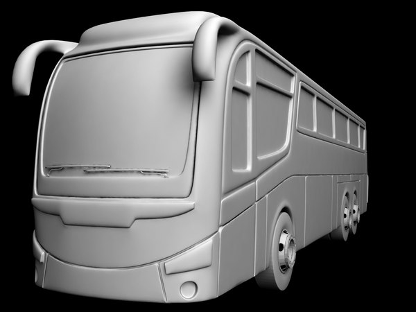3d model bus