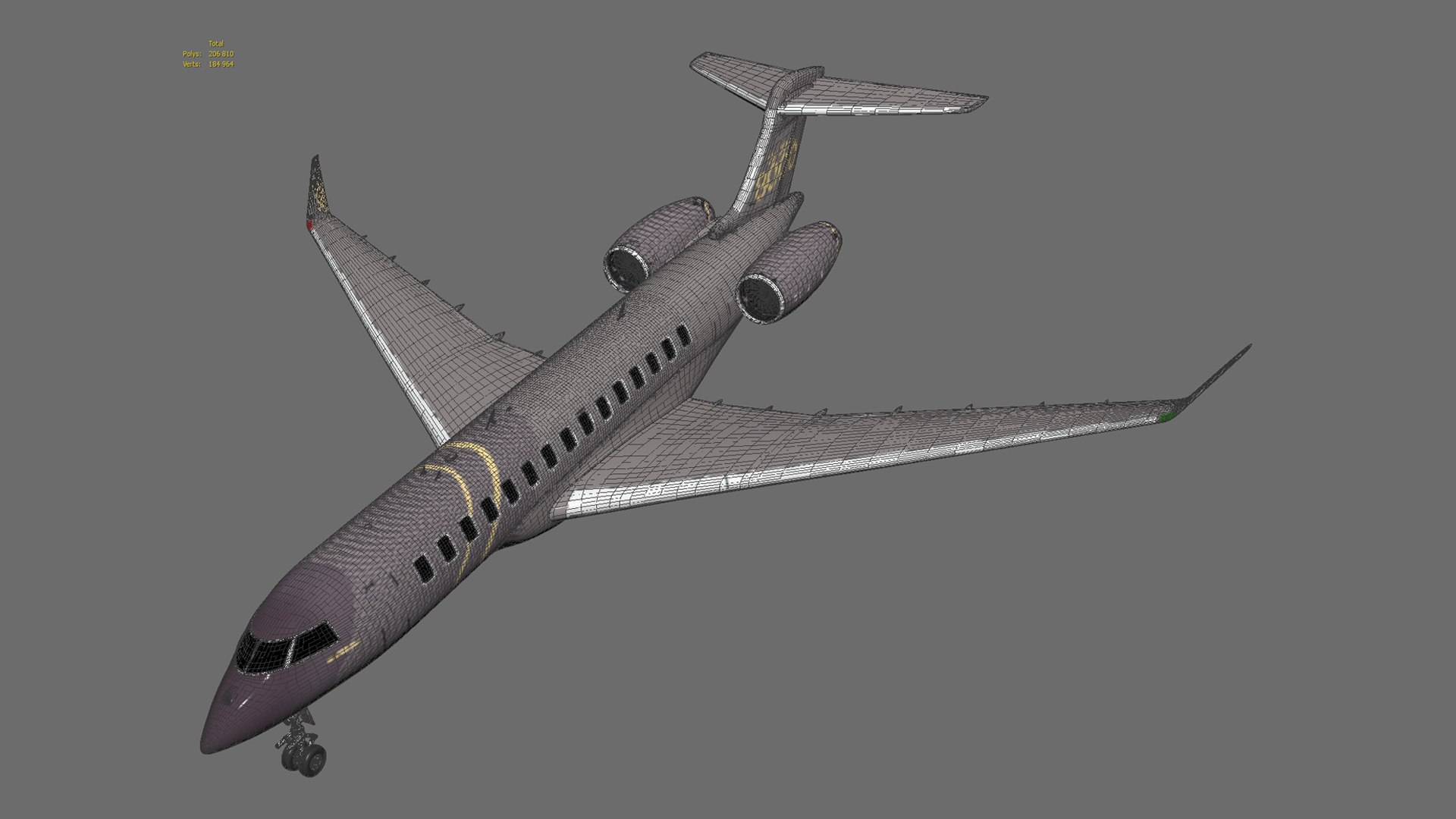 Bombardier Global 8000 Aircraft 3D Model - TurboSquid 2152645