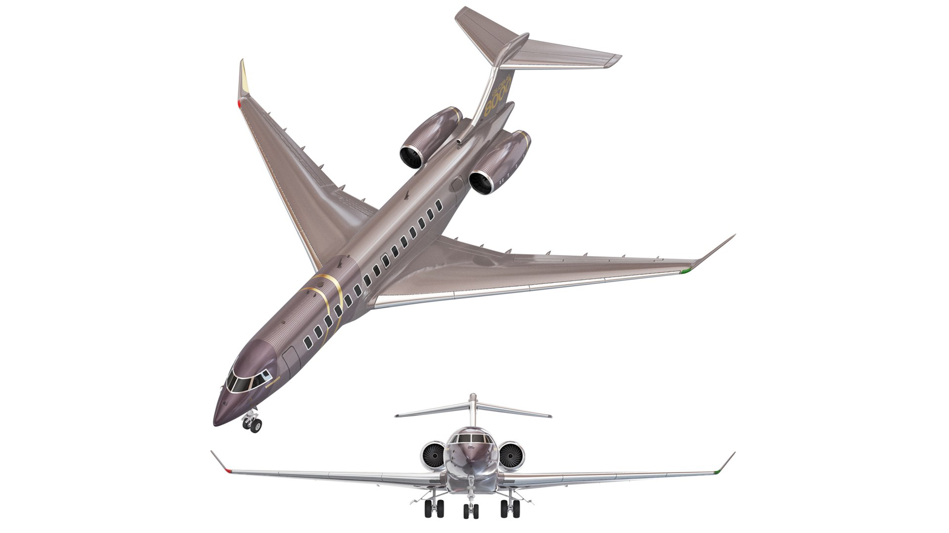 Bombardier Global 8000 Aircraft 3D Model - TurboSquid 2152645