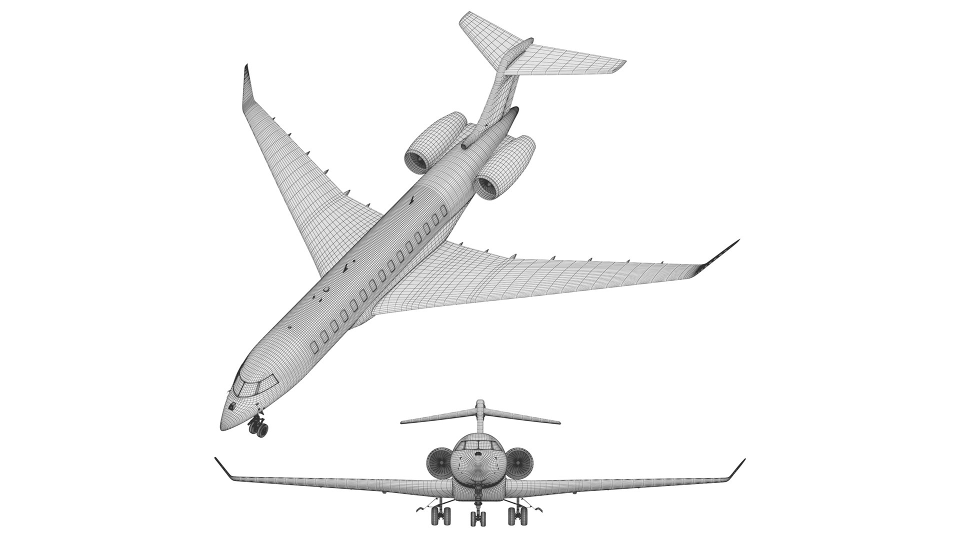 Bombardier Global 8000 Aircraft 3D Model - TurboSquid 2152645