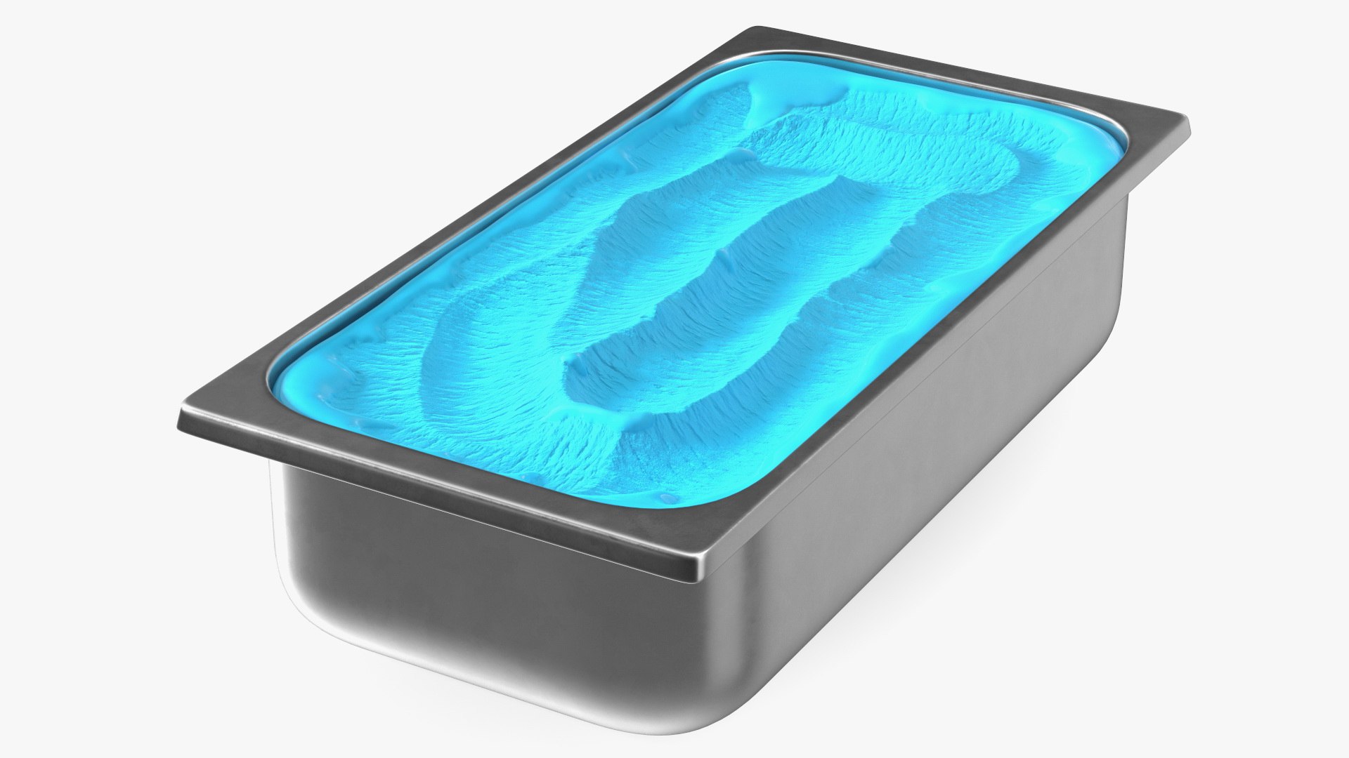 Blue Ice Cream Tray 3D model - TurboSquid 1816792