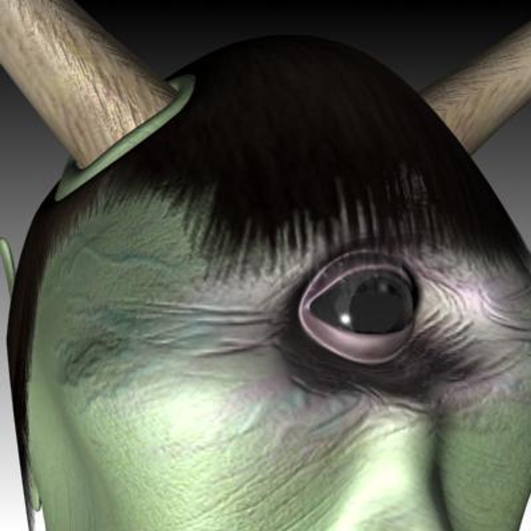 fantasy cyclops head 3d model