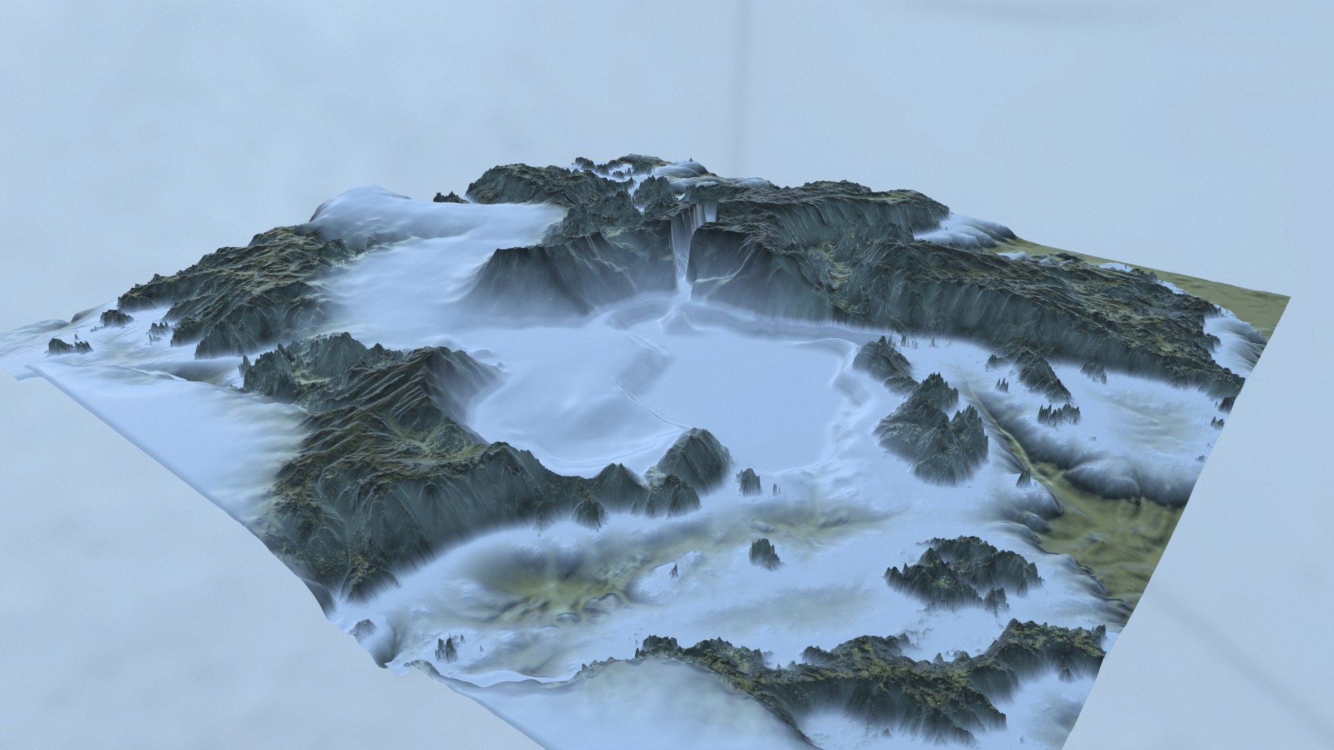 Snow Mountain Obj