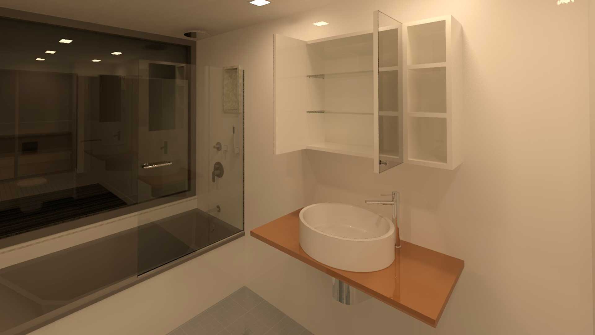 WC Wall Mirror Cabinet With Shelves Model - TurboSquid 2014913