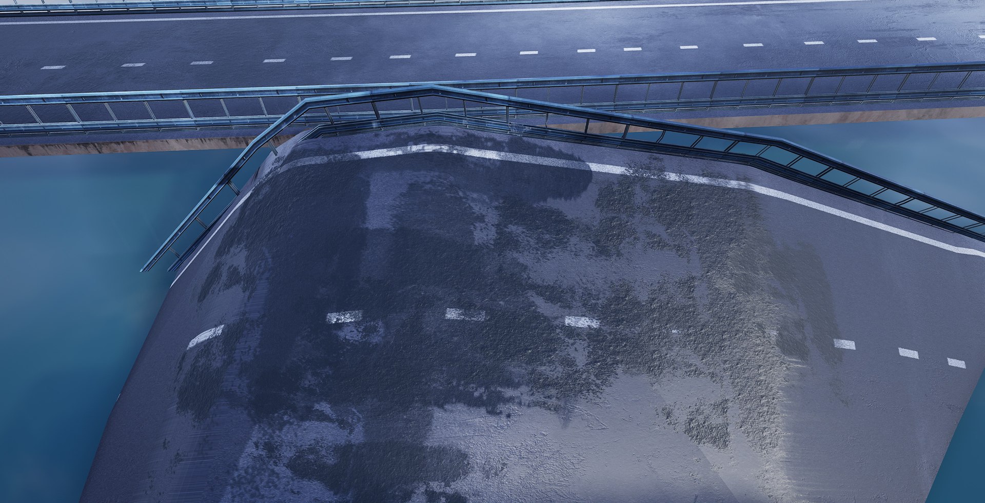 Crimean Bridge Explosion 3D Model - TurboSquid 1972896