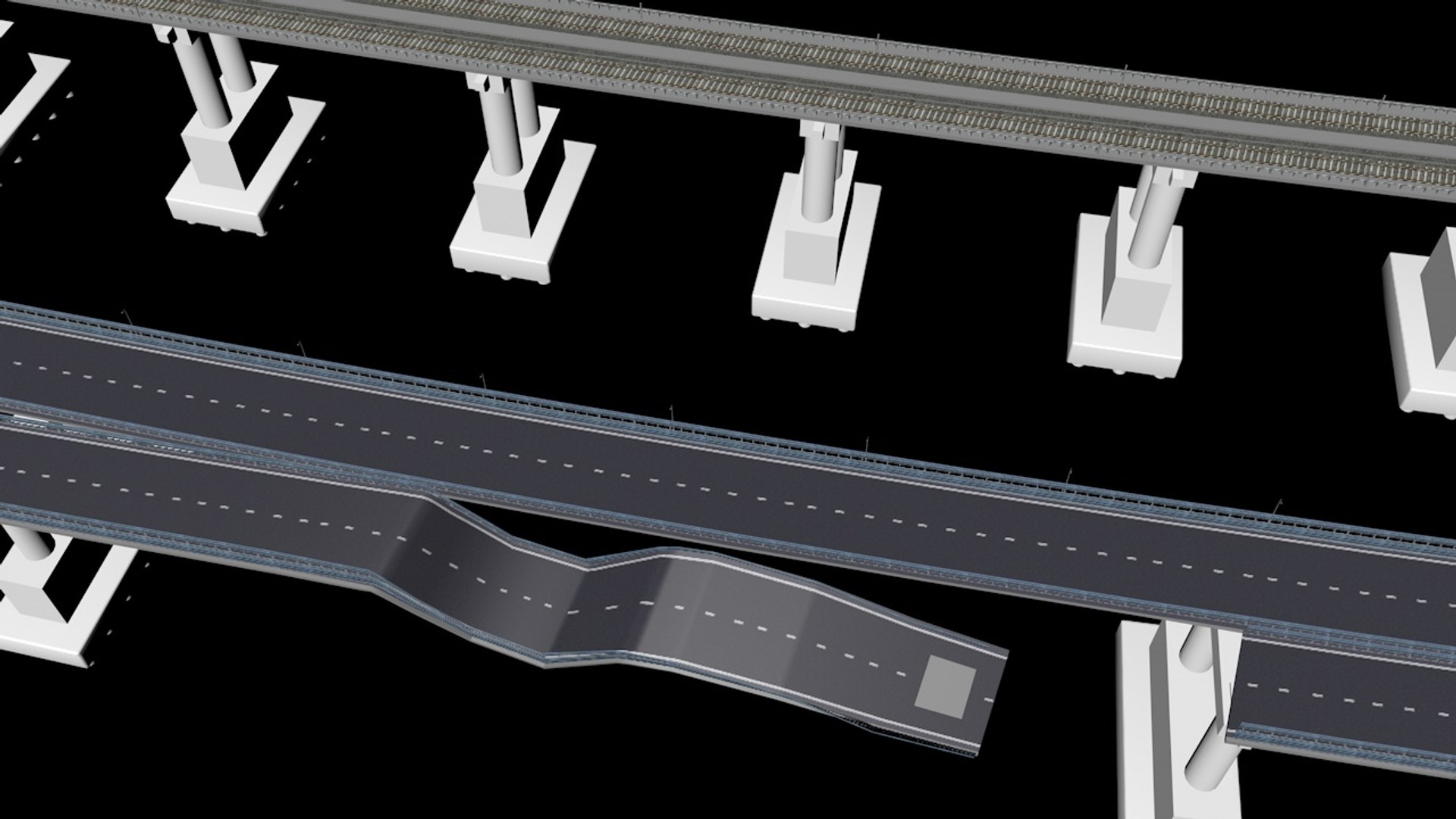 Crimean Bridge Explosion 3D Model - TurboSquid 1972896