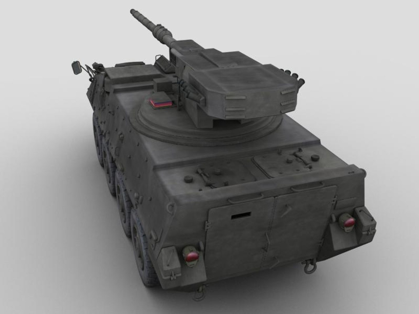 3d M1128 Stryker Gun Model