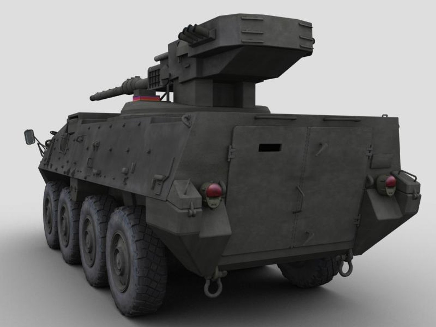 3d M1128 Stryker Gun Model