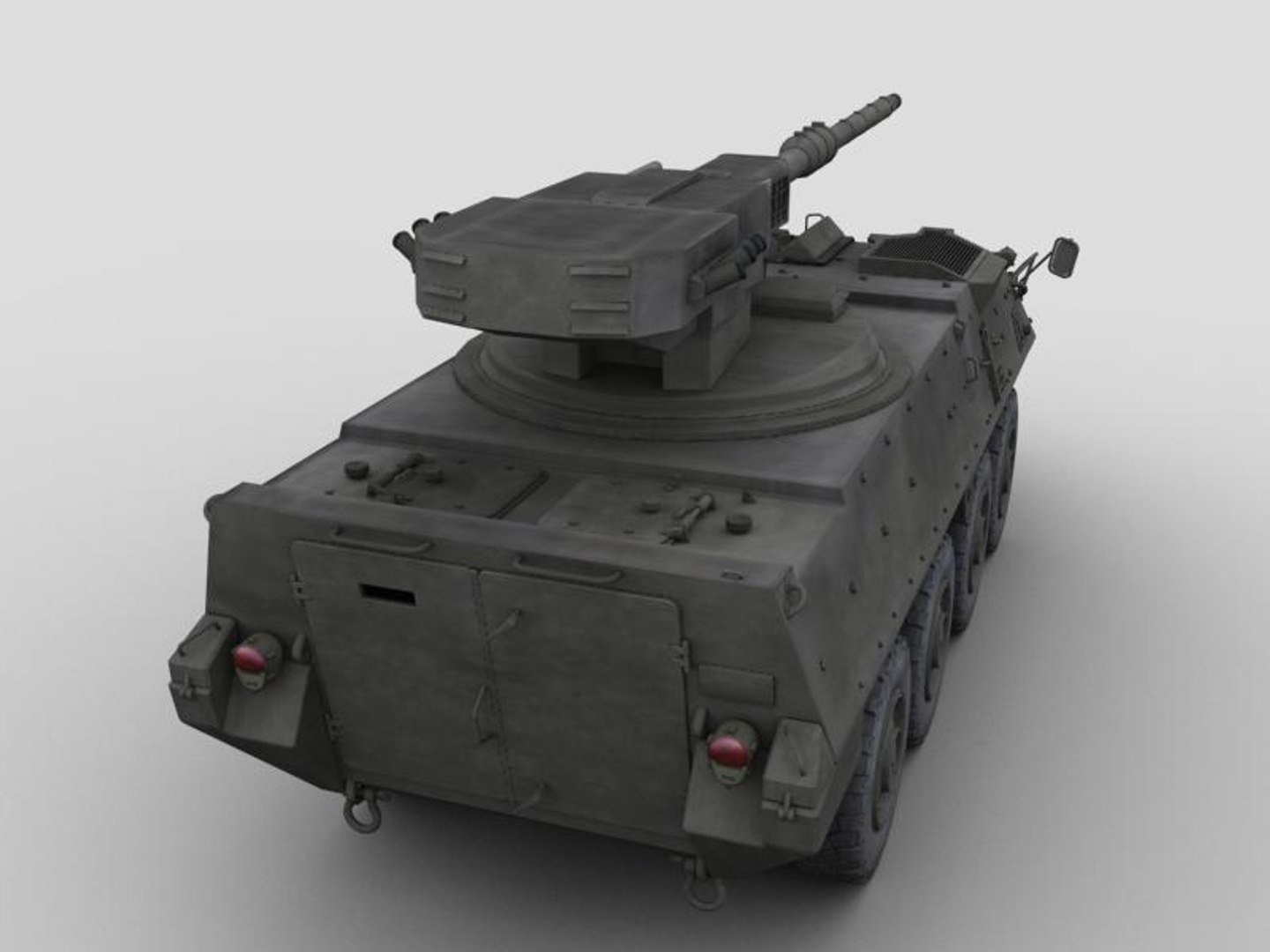 3d M1128 Stryker Gun Model