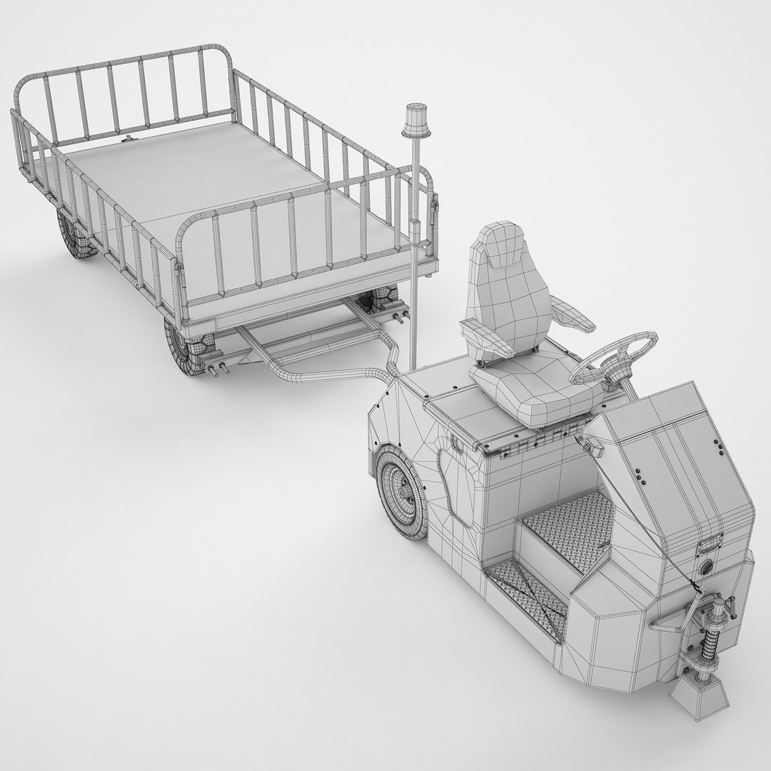 3D Model Electric Industrial Tugger 14 - TurboSquid 1743149