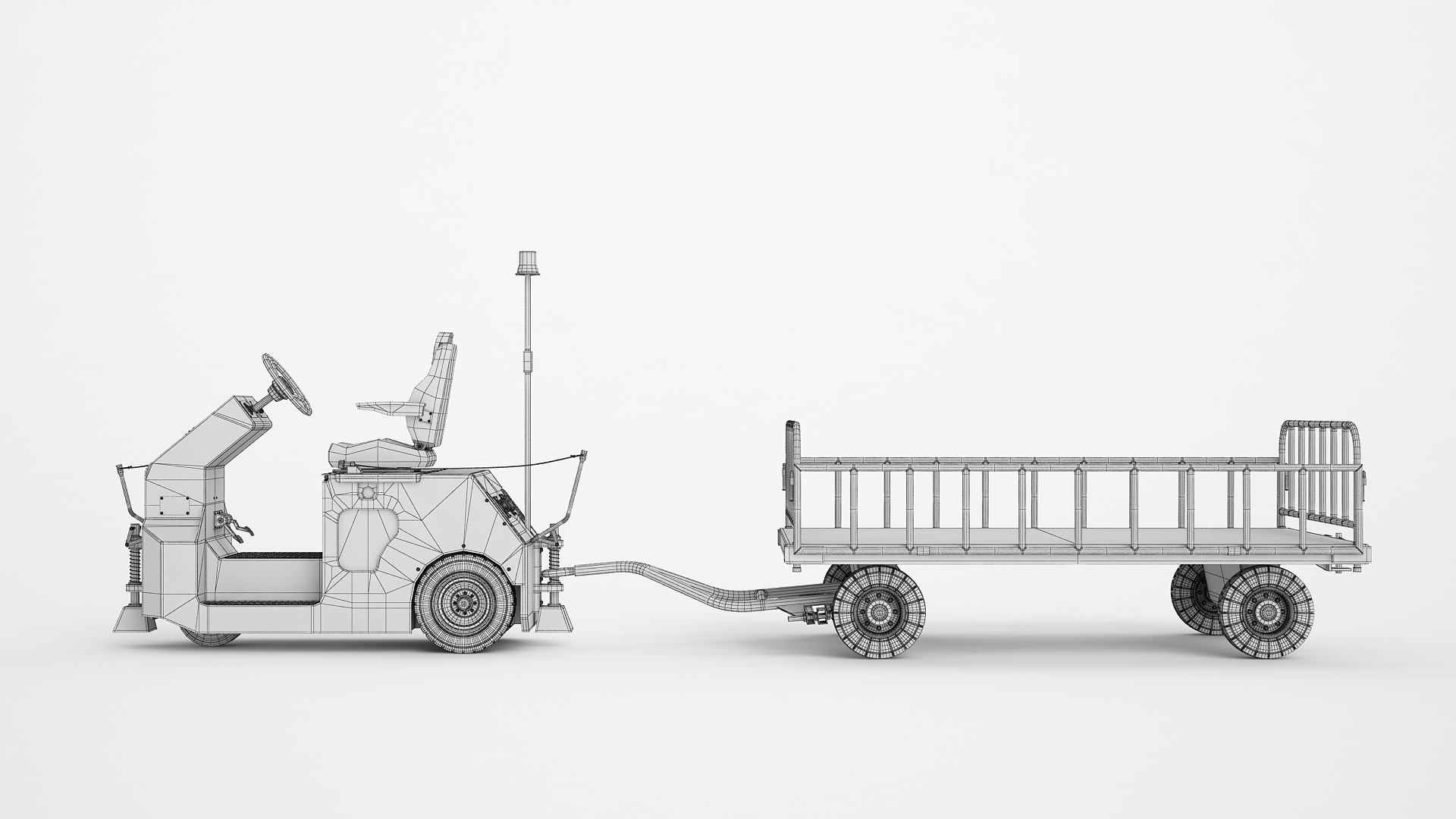 3D Model Electric Industrial Tugger 14 - TurboSquid 1743149