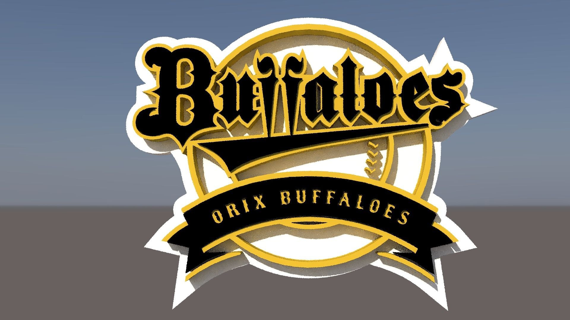 Orix Buffaloes Logo Keychan druckbar und renderbar 3D-Modell ...