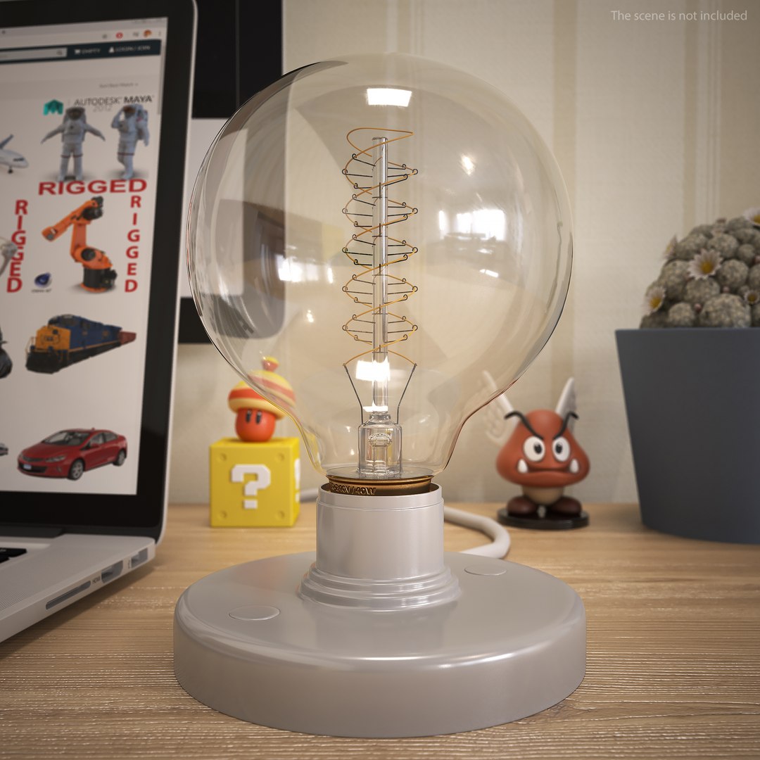 Vintage edison light bulbs 3D model - TurboSquid 1659535